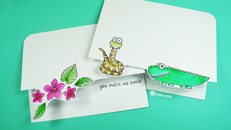 Stamped Edge Cutout Cards - Inklipse