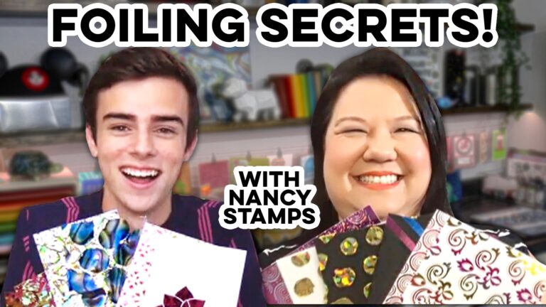 Become A Foiling PRO with Nancy Stamps (foil tips & tricks)! - Inklipse